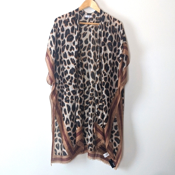 Ardene | Swim | Womens Ardene Sexy Sheer Leopard Print Kimono Beach ...